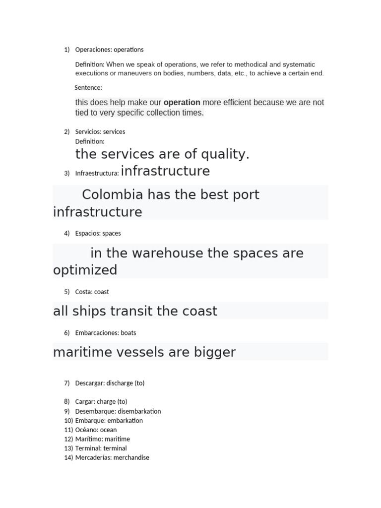 Maritime Operations and Infrastructure Guide | PDF