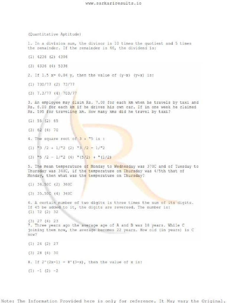 Aptitude 2 | PDF
