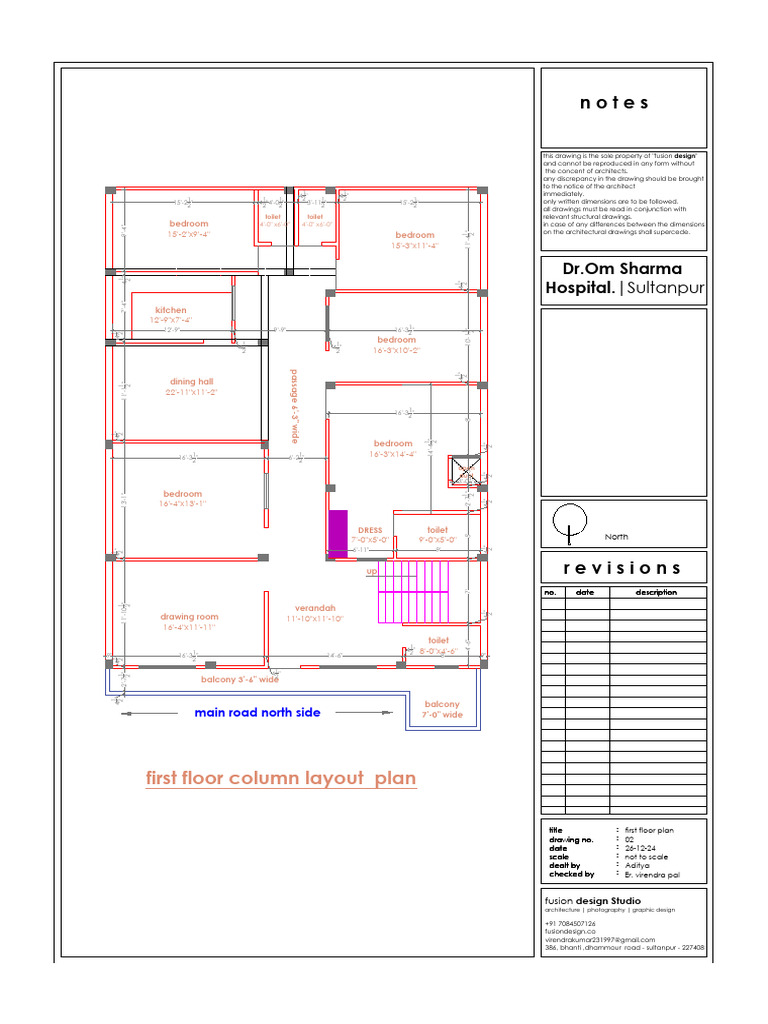 First Floor Layout Plan for Hospital | PDF