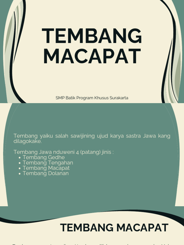 Tembang Macapat | PDF