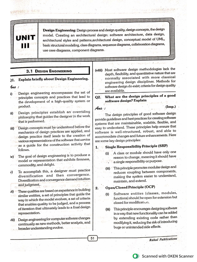 Software Engineering Unit 3 | PDF