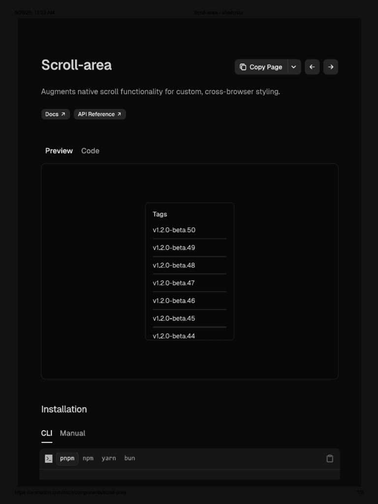 Scroll Area | PDF