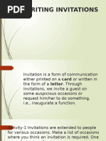 Class 12 - English - Writing Skill - Invitations and Replies - Format ...