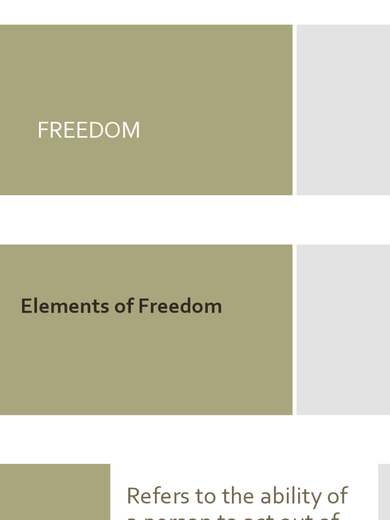 Elements of Freedom Explained | PDF
