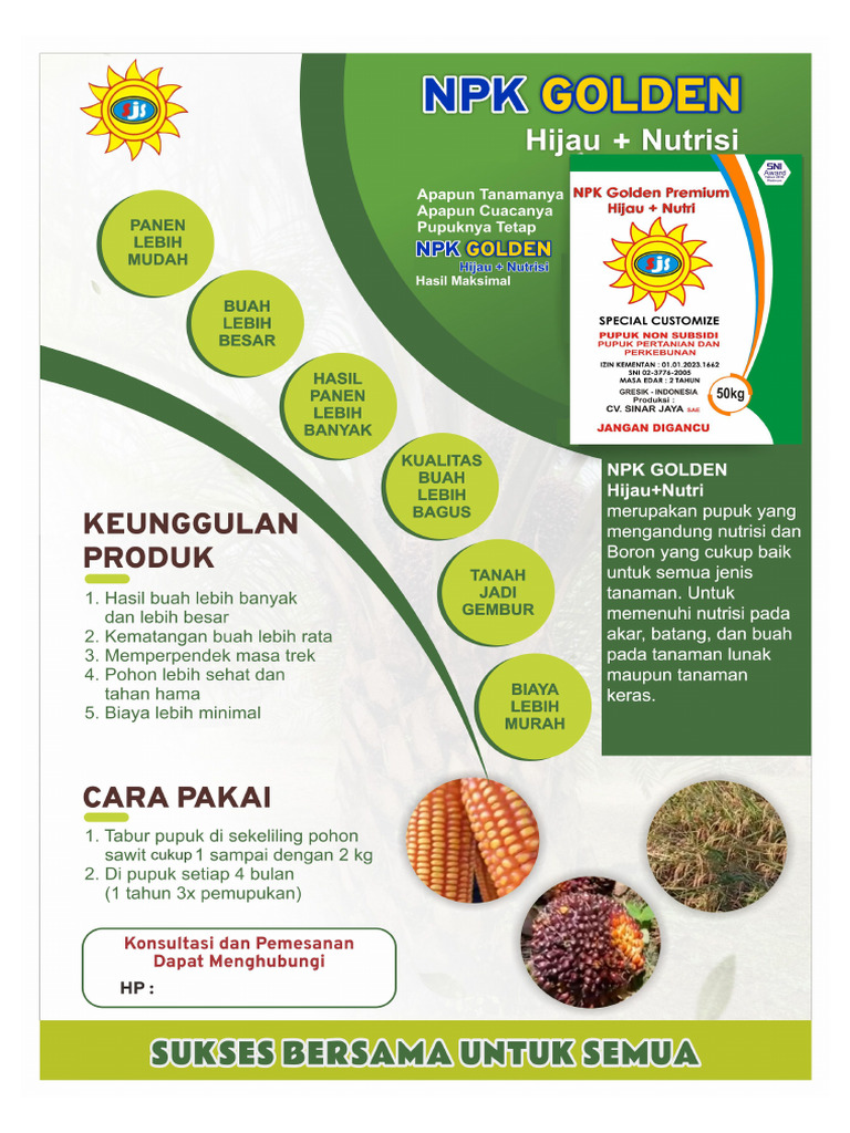 Brosur PUPUK NPK baru | PDF