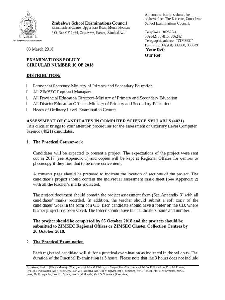 Zimsec Project Guideline | PDF | System | Software Testing