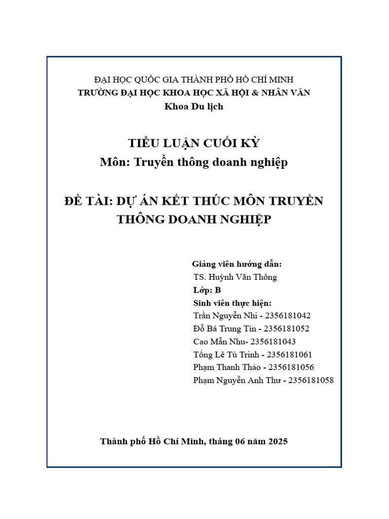 TTDN 2025 KTM Nhom6thienthan | PDF