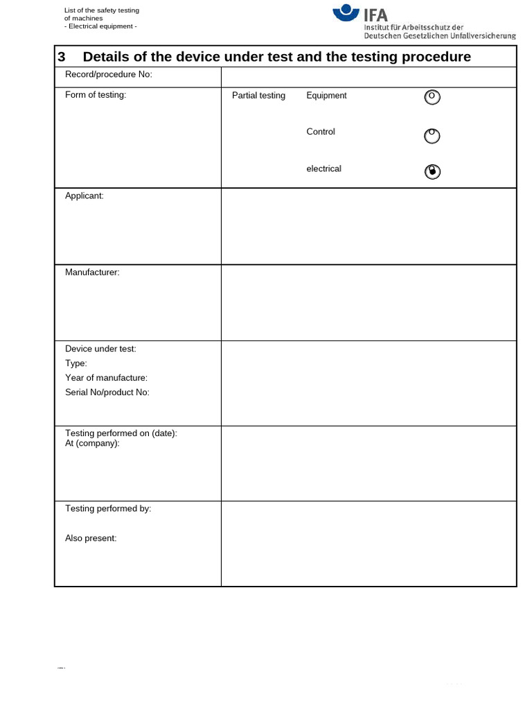 IEC 60204-1 Safety Testing Overview | PDF | Electromagnetic ...