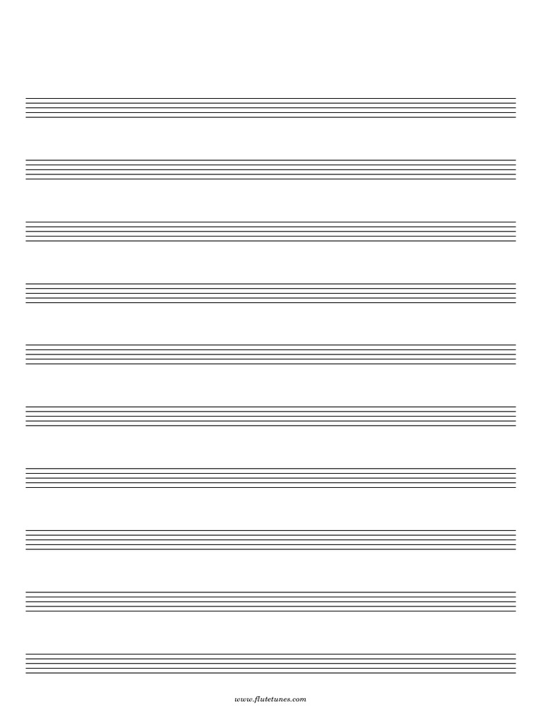 Blank Music Staff | PDF