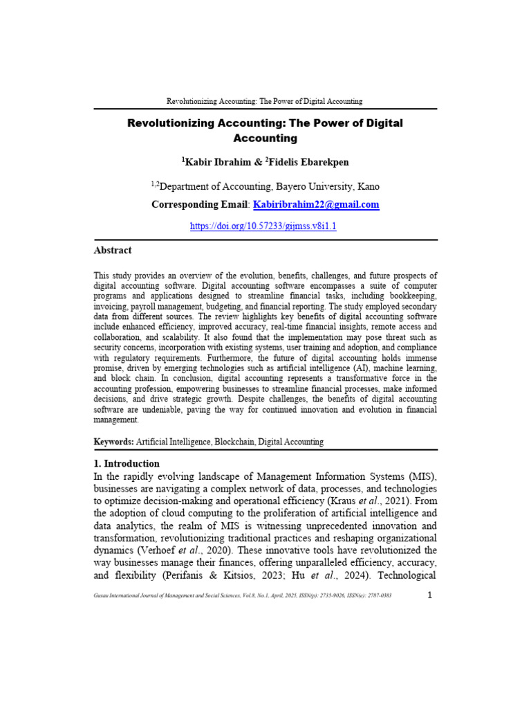 Revolutionizing Accounting The Power of Digital Ac | PDF | Security ...