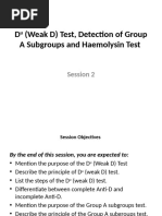 Weak D Antigen | PDF | Immunology | Medical Tests