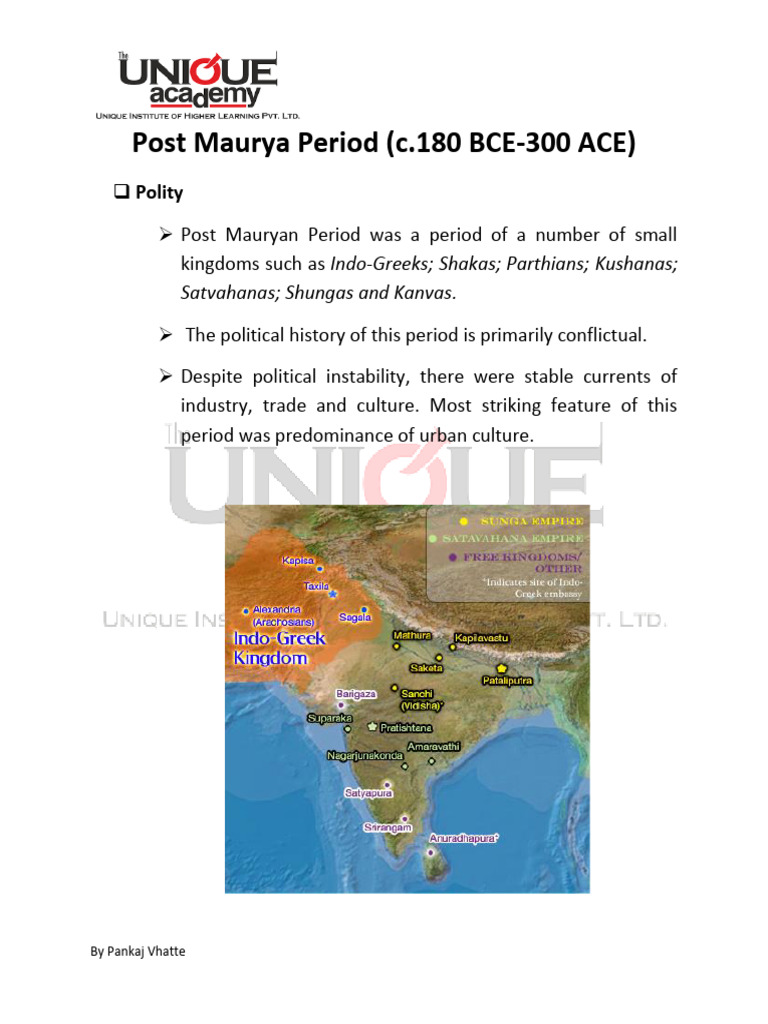 Post-Maurya Period: Politics, Economy, Culture | PDF | Vaishnavism ...