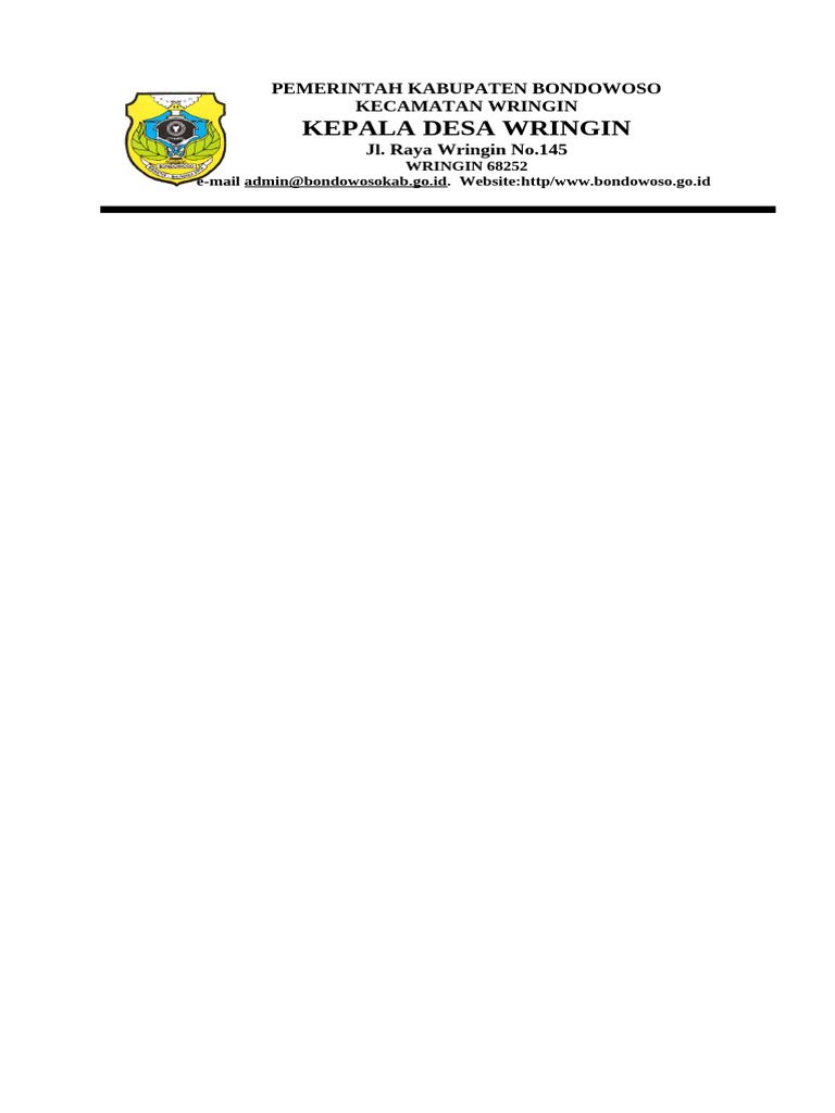 Kop Surat Desa | PDF