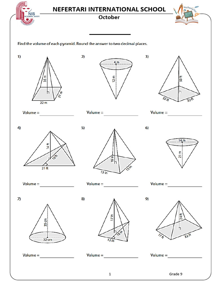 Volumes of Sphere and Pyramids | PDF