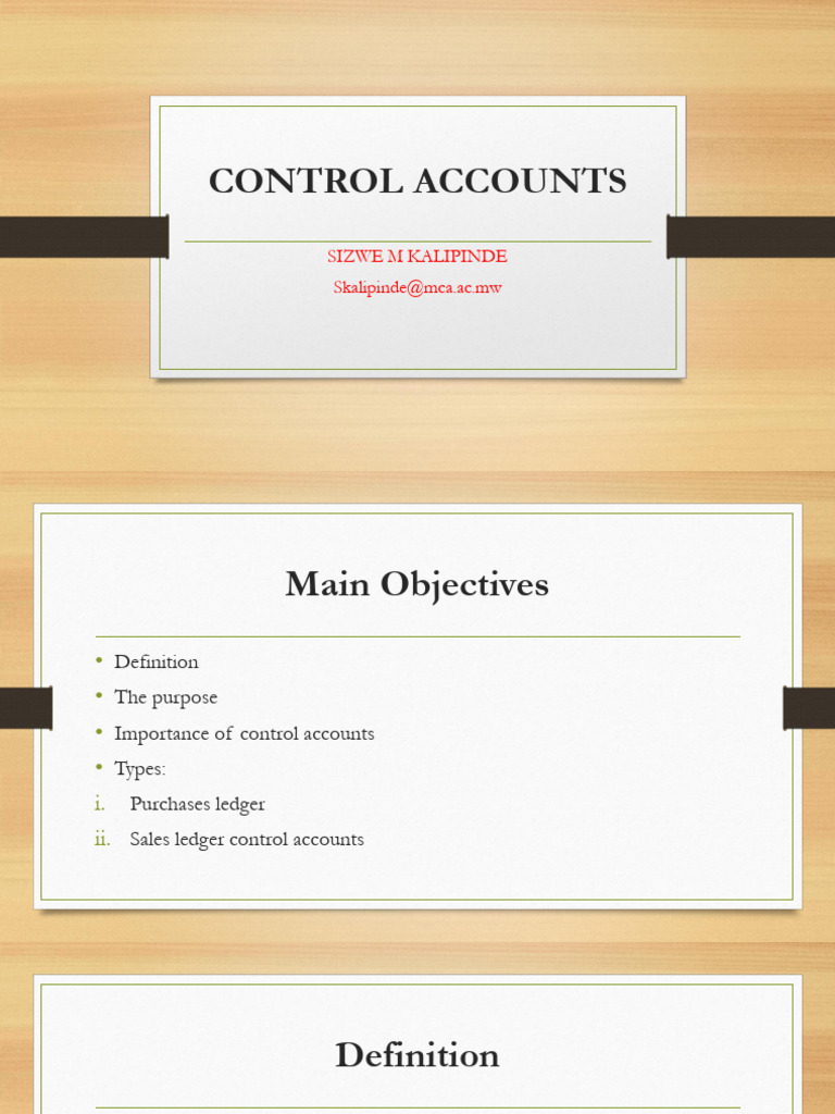 Topic 6 - Control Accounts | PDF | Debits And Credits | Accounts Payable