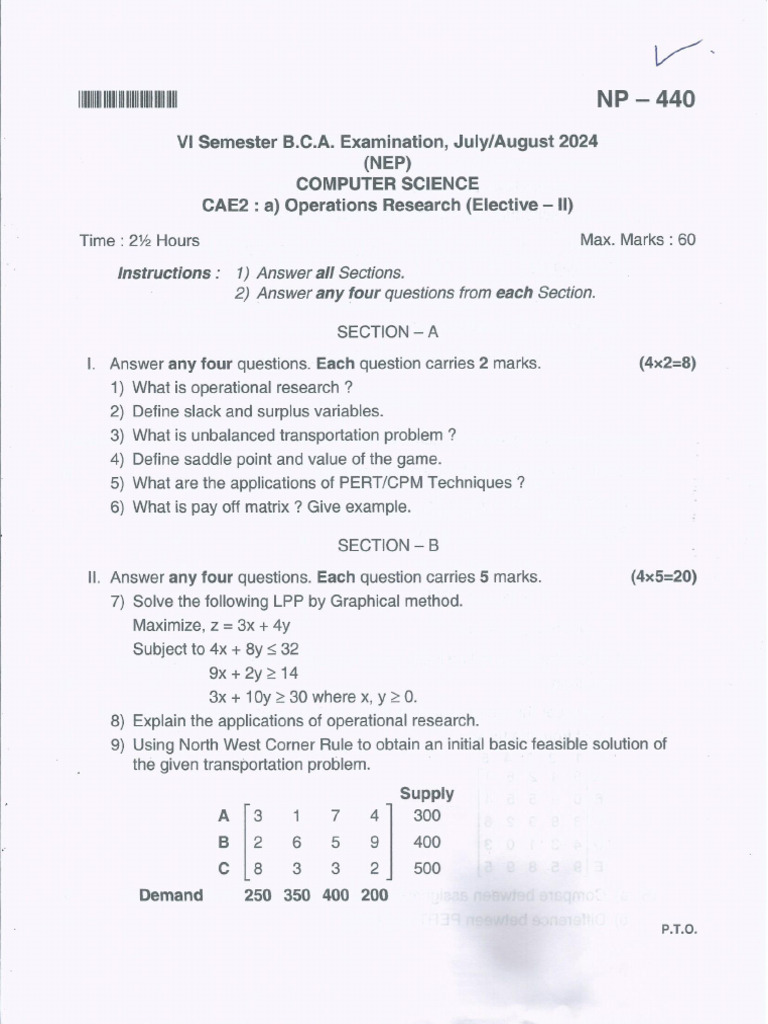 Operations Research | PDF