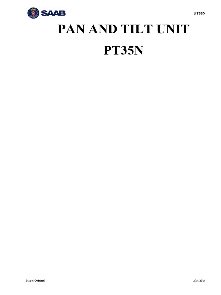 PT35N ROV Pan and Tilt Unit Guide | PDF | Screw | Valve