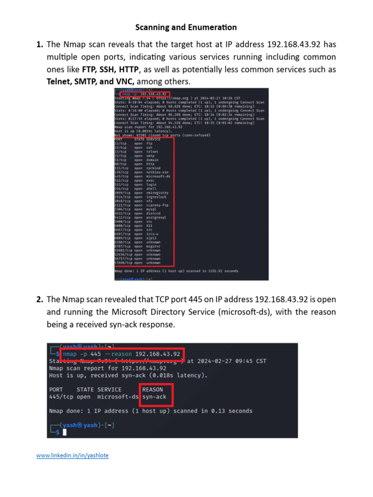Enhance Your Network Security With Nmap! | PDF | Port (Computer ...