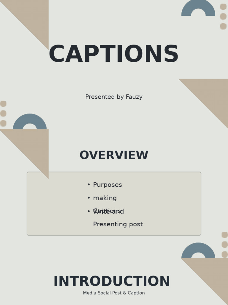 Ppt Captions | PDF