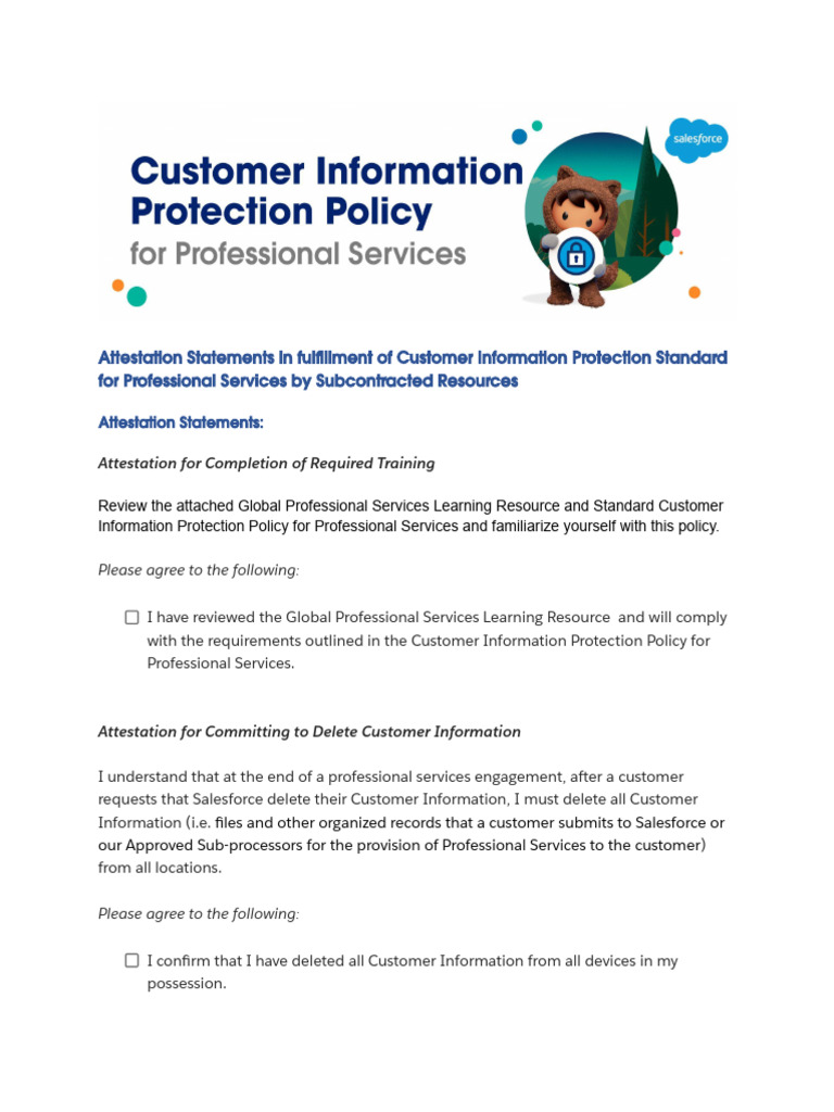 CIPP Data Privacy Attestation Statement - Subco - PDF | PDF