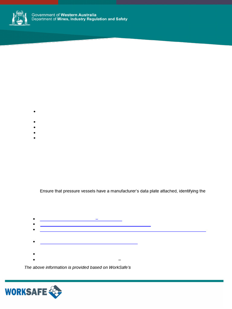 DMIRS - Pressure Vessel Failure - Injury - April 2020 | PDF | Safety