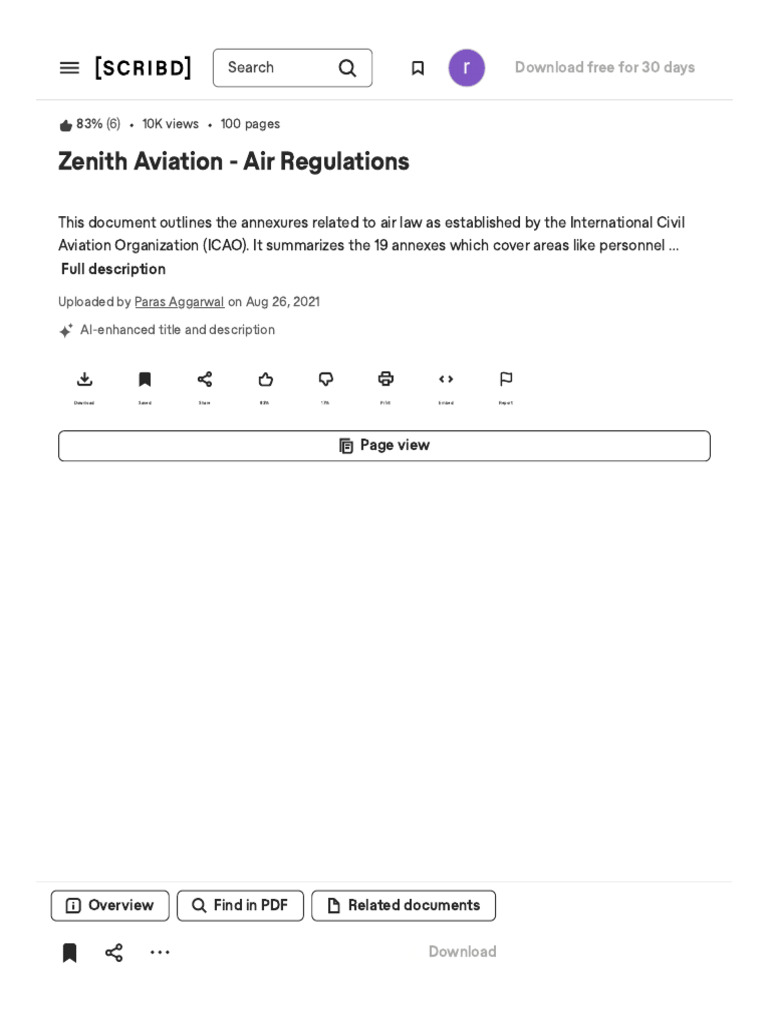 .Trashed-1759046719-Zenith Aviation - Air Regulations - PDF ...