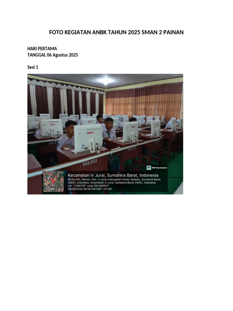 Foto Kegiatan Anbk 2025 | PDF