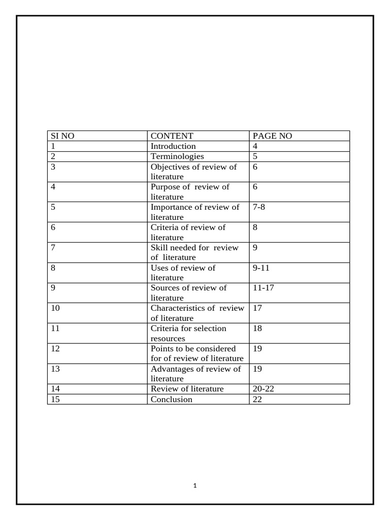 Review of Literature | PDF | Critical Thinking | Methodology