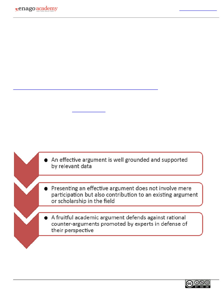 Crafting Arguments in Academic Writing | PDF | Argument | Reason