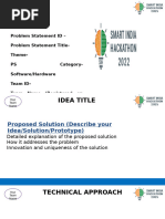 Report Format & Guidelines For SIH-23 Internal Hacakthon | PDF ...