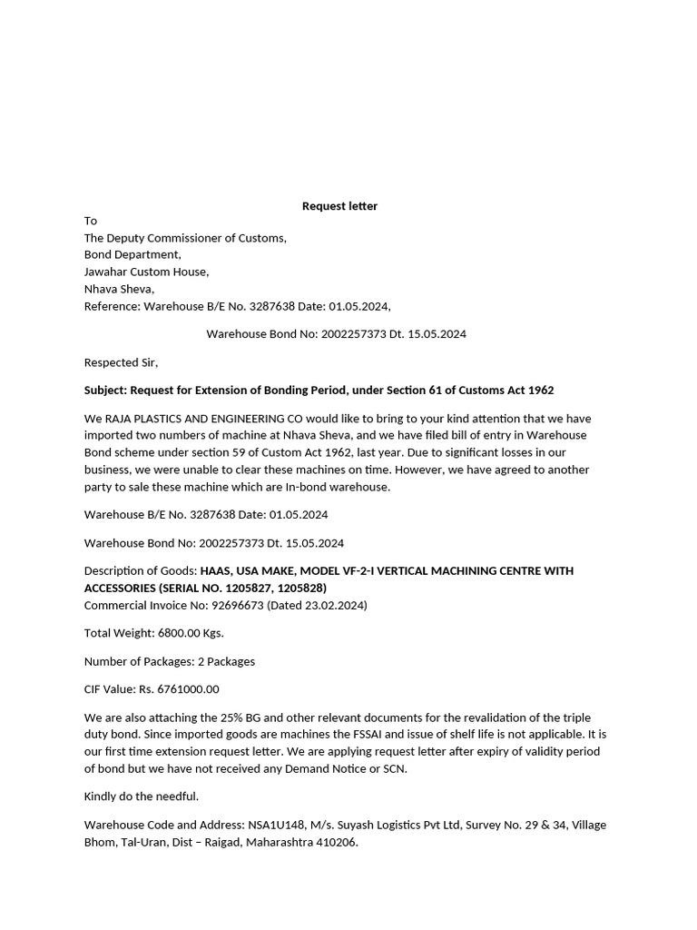 Covering Letter Raja | PDF