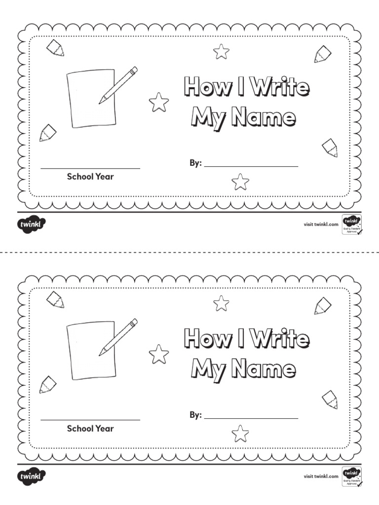 How I Write My Name Monthly Booklet Us Se 1687801929 Ver 1 | PDF