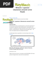 Wrench and Bolt Size Clearance Guide | PDF | Screw | Engineering Tolerance