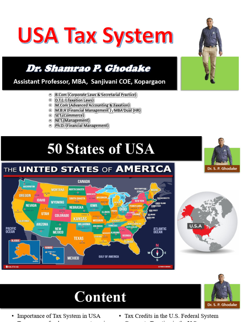 US Tax System by Dr. S.P. Ghodake | PDF | Taxes | Taxation In The ...