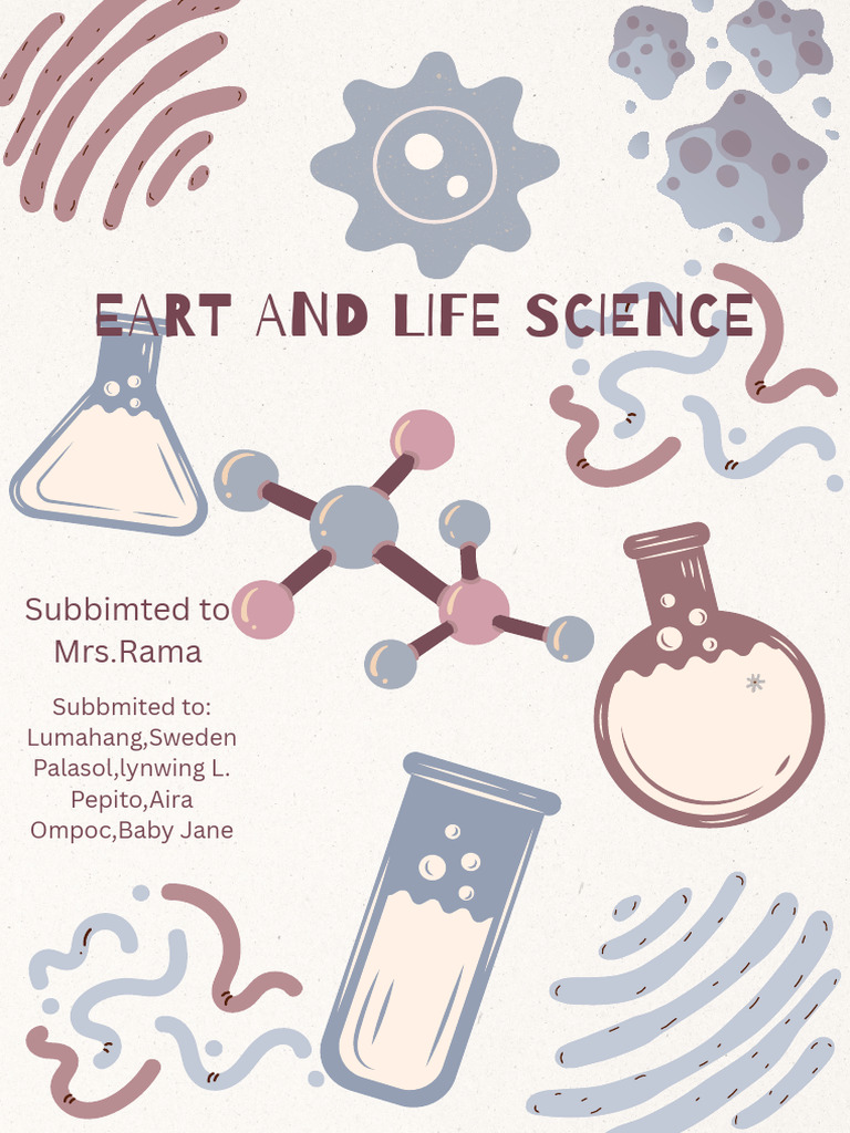 Blue and White Doodle Science Project Cover A4 Document - 20250811 ...