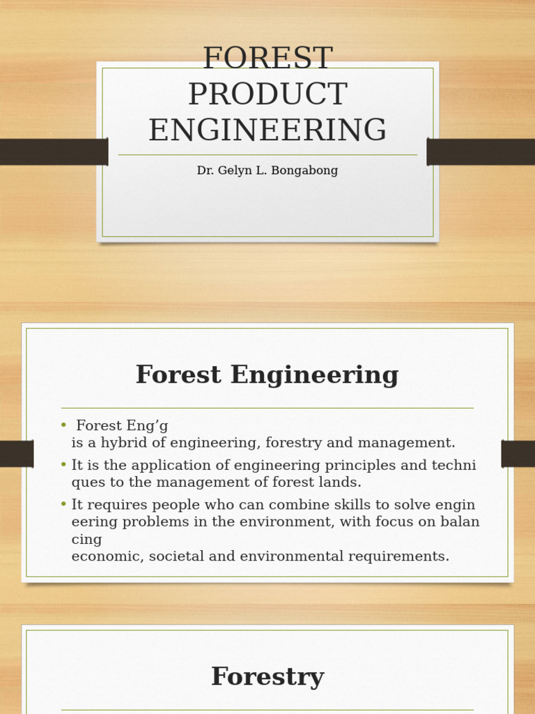 Intro To Forest Product Engineering | PDF