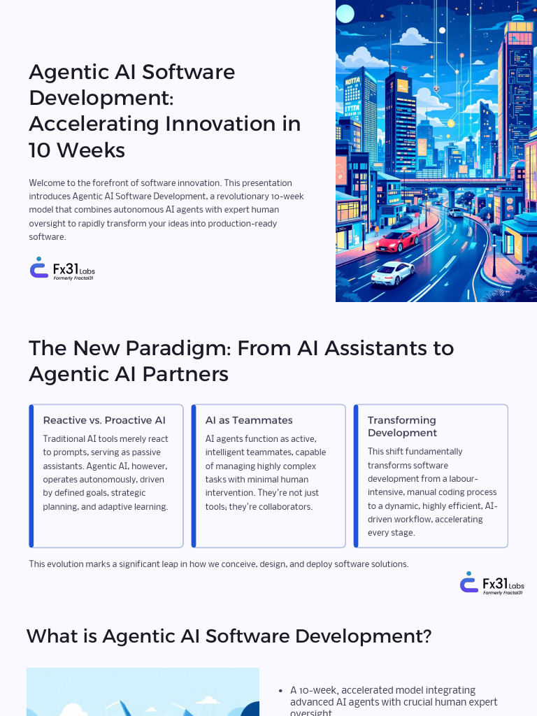 Agentic AI Software Development Accelerating Innovation: Fx31 Labs ...