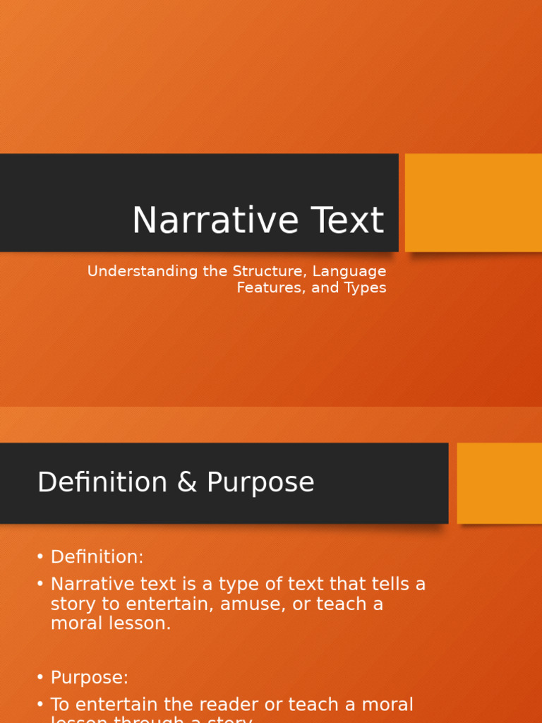 Narrative Text: Structure and Types | PDF
