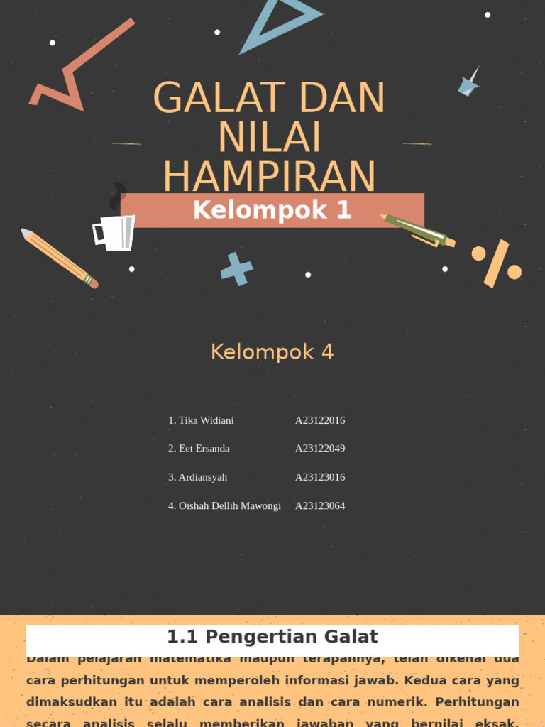 Pengertian dan Rumus Galat Mutlak | PDF