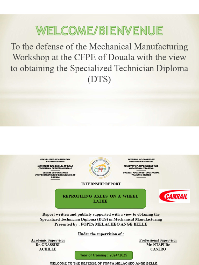 Wheel Lathe Axle Reprofiling Report | PDF | Wheel | Machining