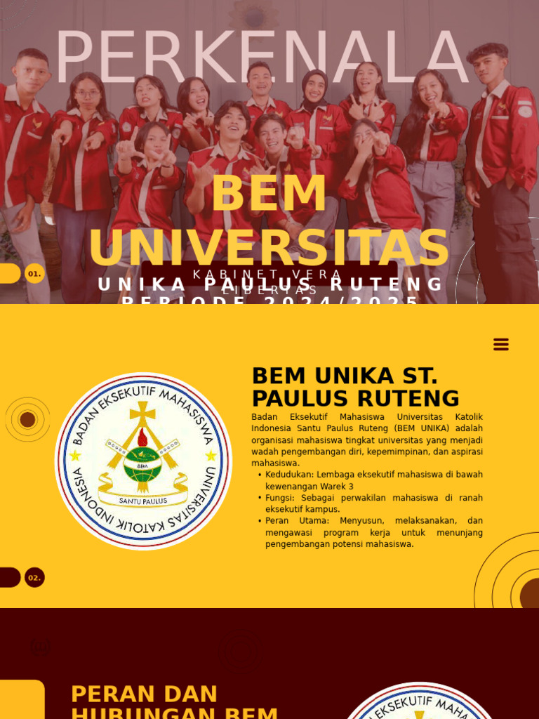 Materi Pengenalan BEM-U UNIKA St. Paulus Ruteng | PDF