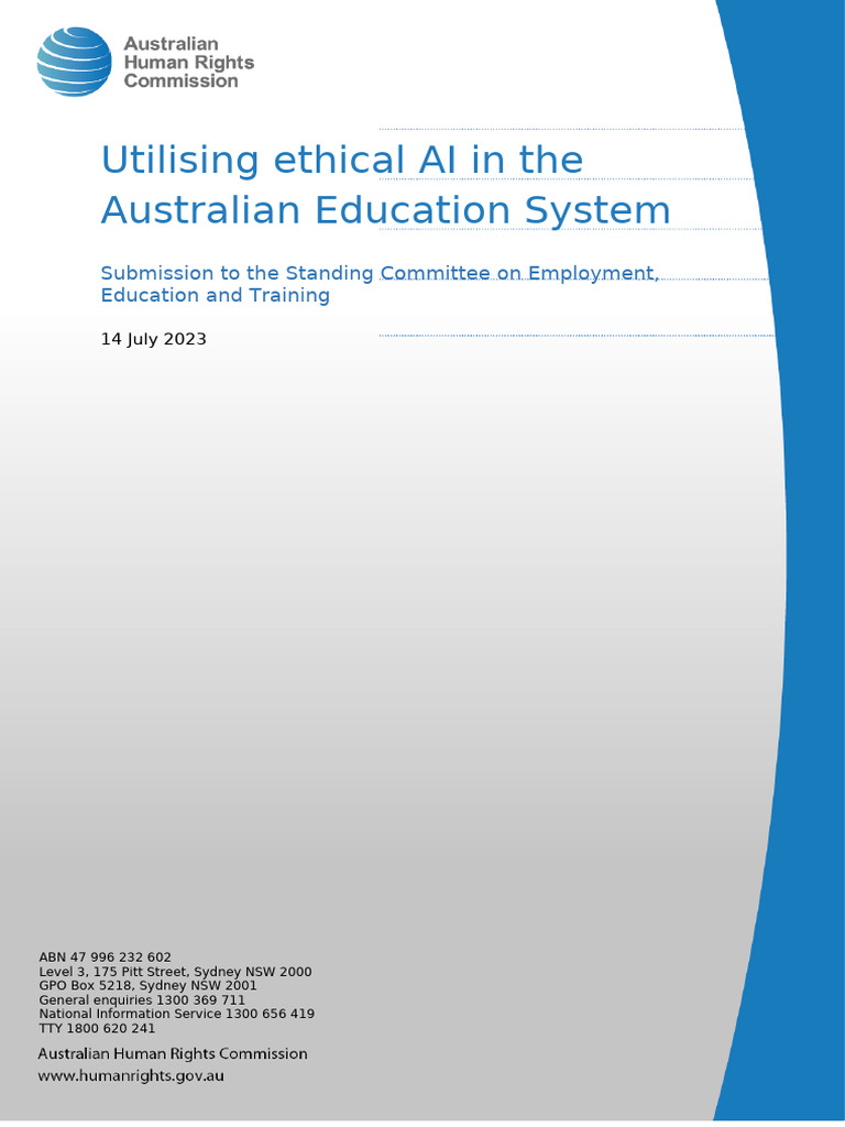 Ethical AI in Australian Education System | PDF | Artificial ...
