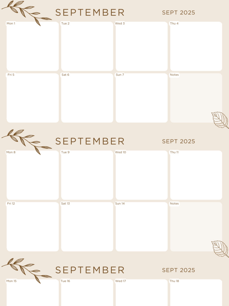 White Grey Minimalist Simple Weekly Calendar | PDF