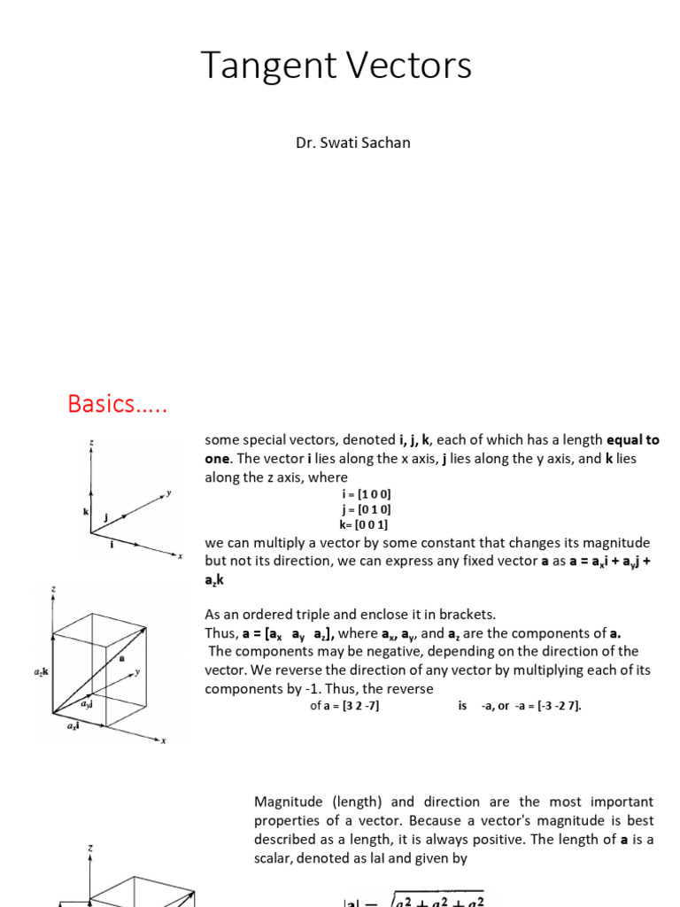 Tangent Vectors in Hermite Curves | PDF | Euclidean Vector ...