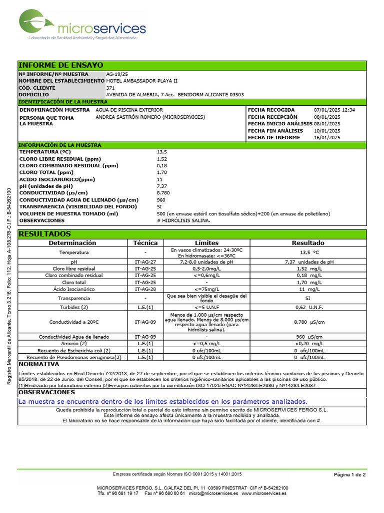2025ag000000019 - Hotel Ambassador Playa II | PDF