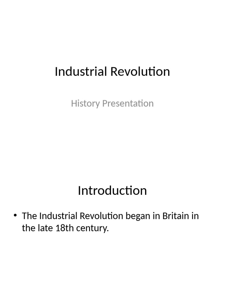 Industrial Revolution | PDF