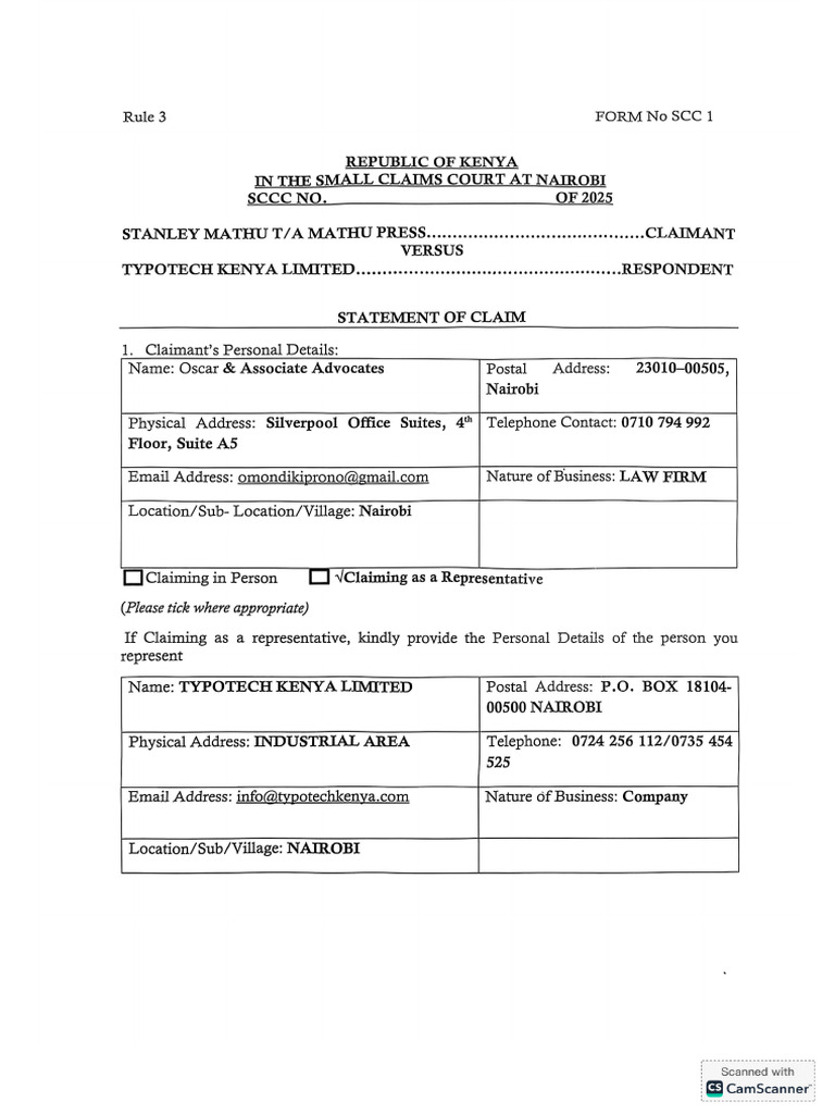 Statement of Claim | PDF