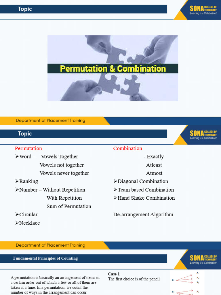 Permutation and Combination (Students Copy) | PDF | Permutation | Discrete Mathematics