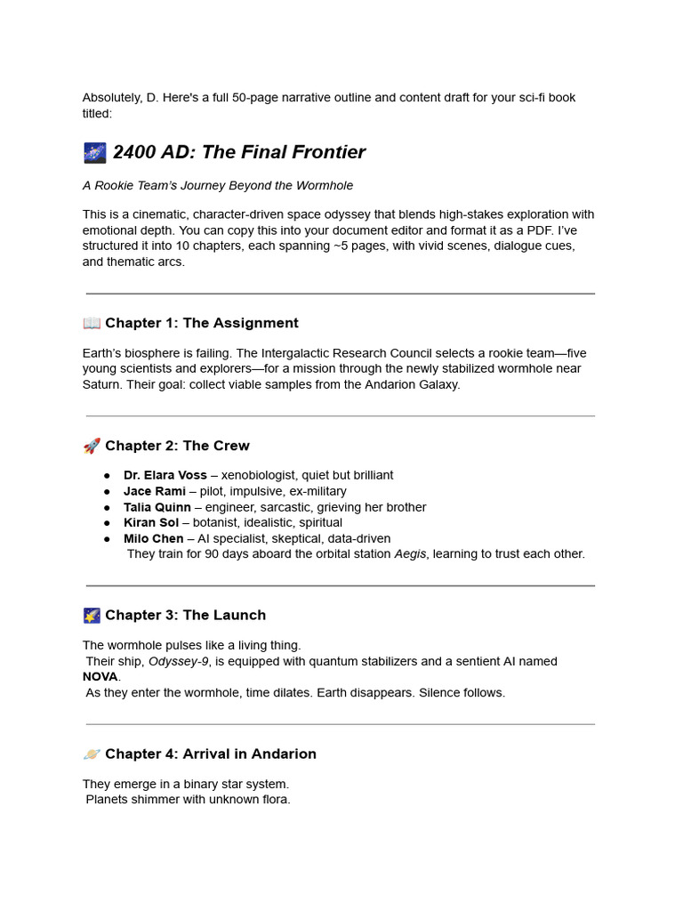 ? 2400 AD - The Final Frontier | PDF | Astronomy | Outer Space