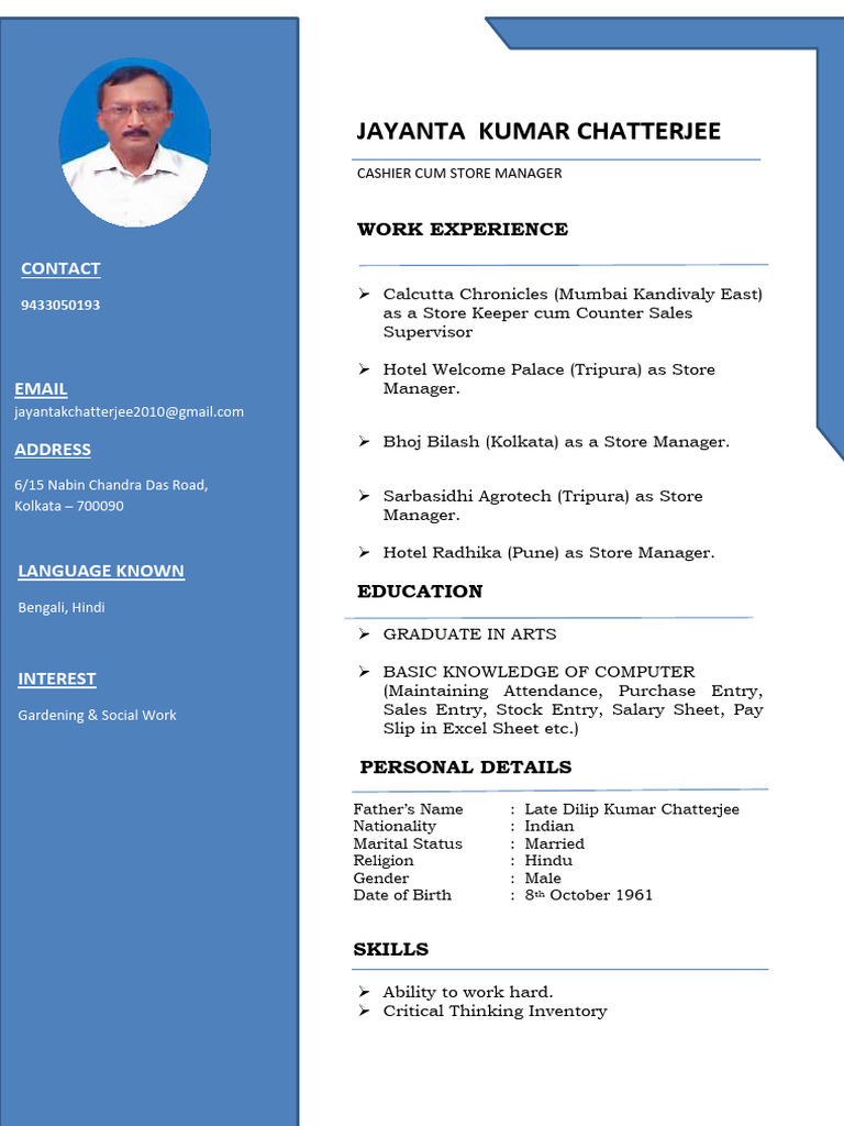 Jayanta Chatterjee: Profile Overview | PDF